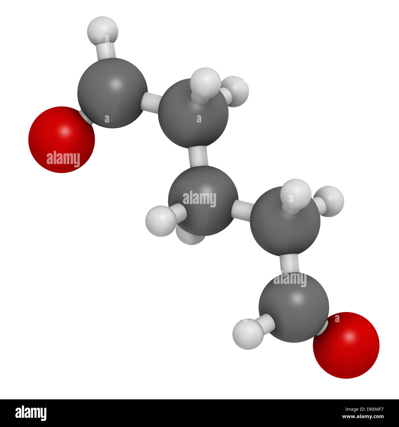 Glutaraldehyde (glutaral) disinfectant molecule. Used in disinfection ...