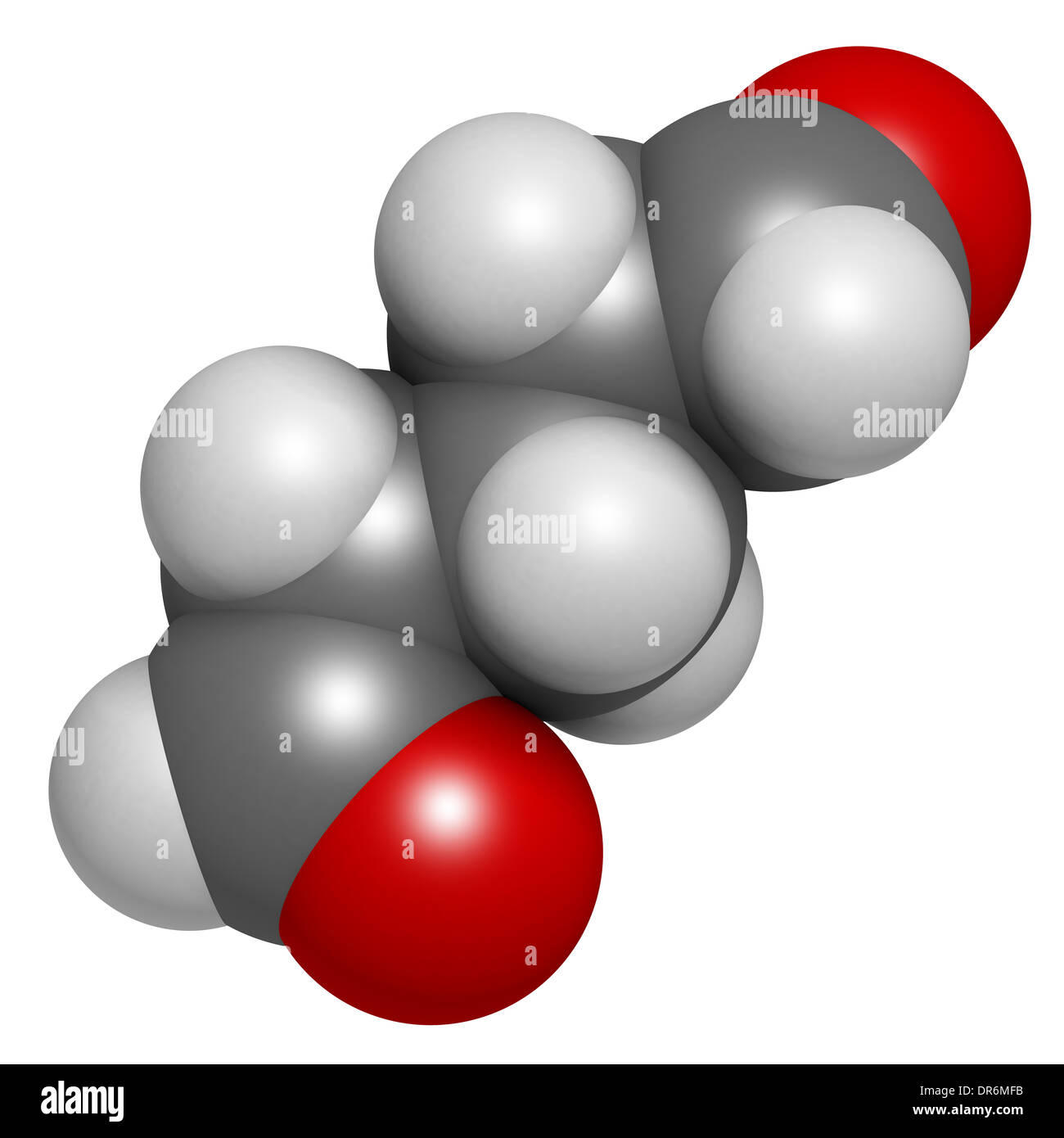 Glutaraldehyde (glutaral) disinfectant molecule. Used in disinfection ...
