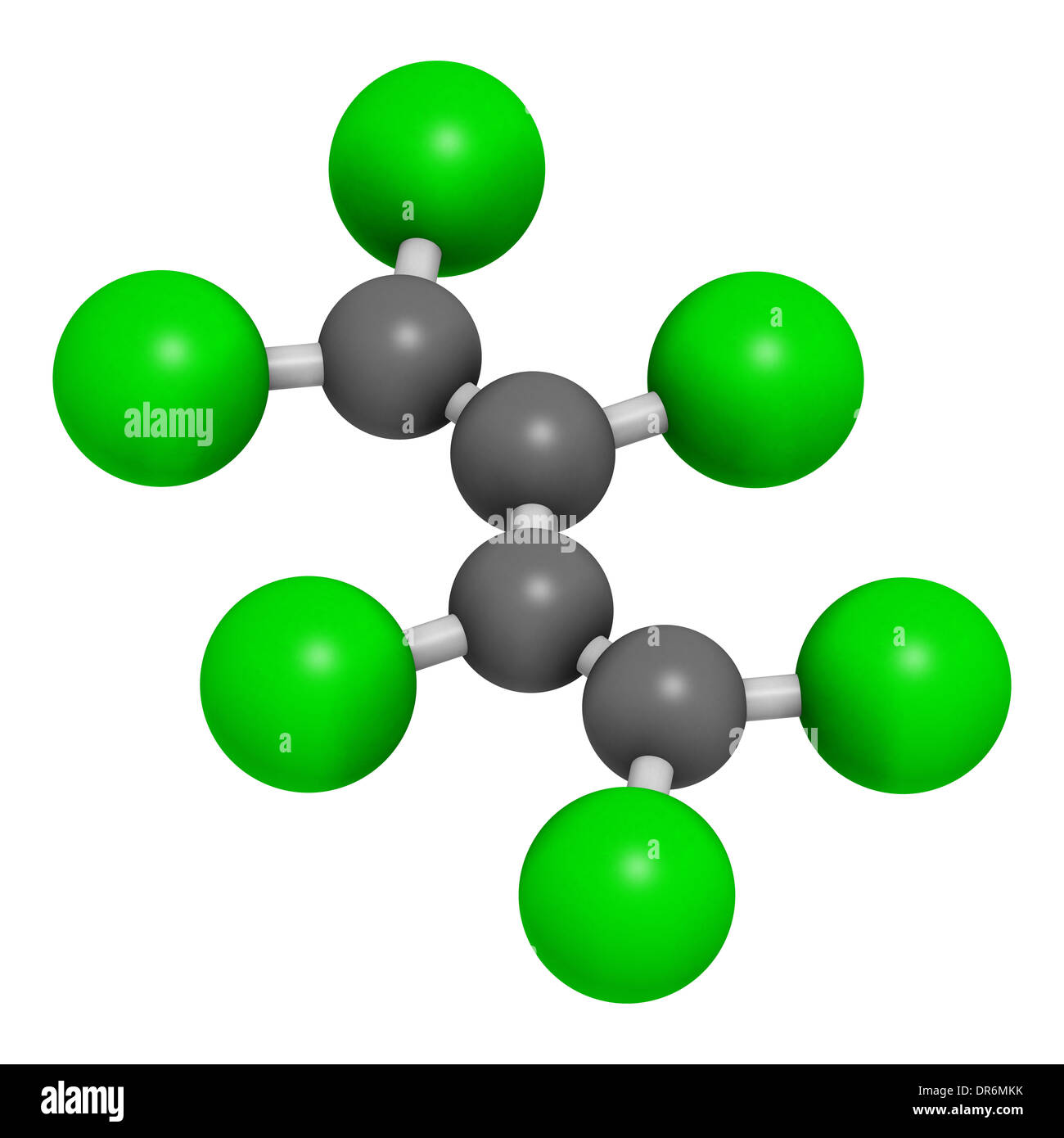 Hexachlorobutadiene (HBCD) solvent molecule. Also used as algicide and ...