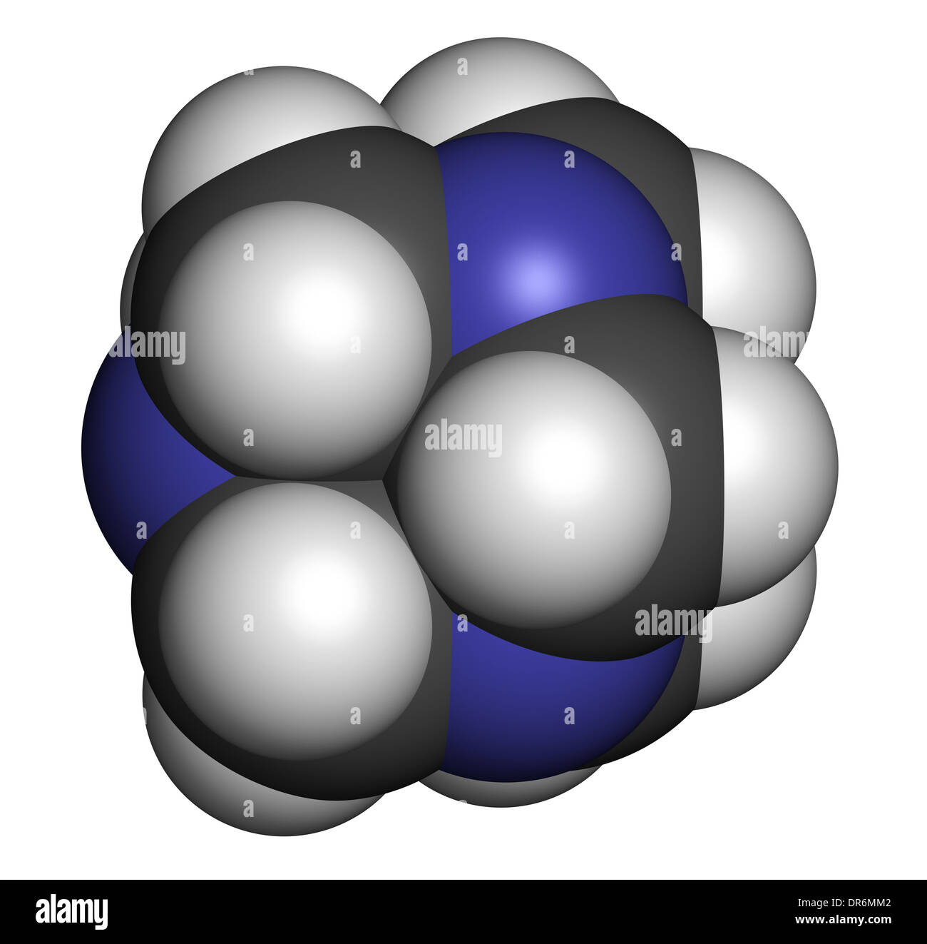Hexamethylenetetramine (methenamine) molecule. Medically used to treat ...