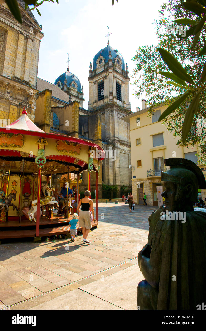 Carousel in France Stock Photo - Alamy