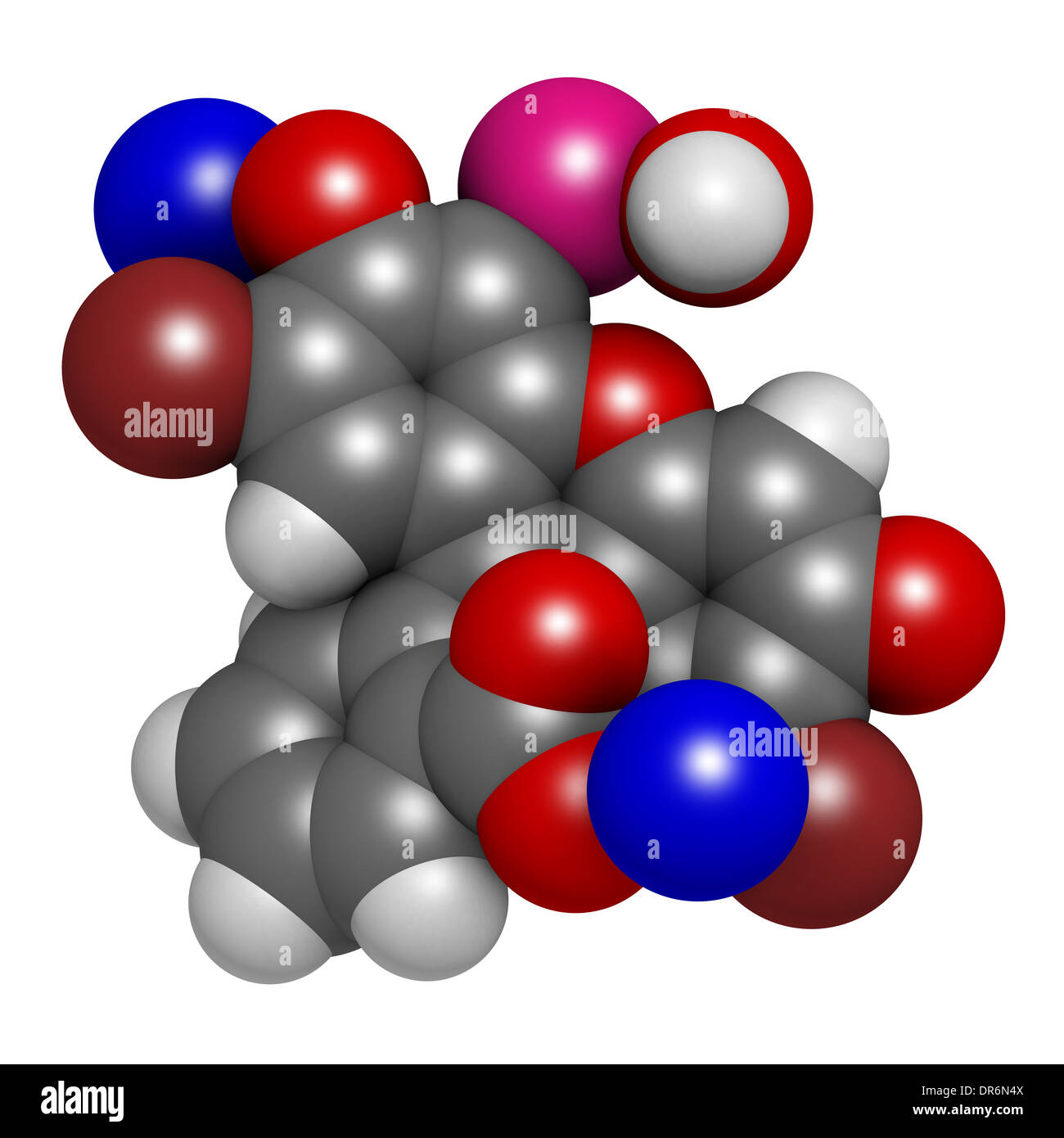 Merbromin topical antiseptic molecule hi-res stock photography and ...