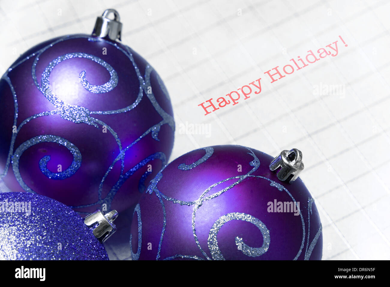 Christmas balls, happy holidays Stock Photo - Alamy