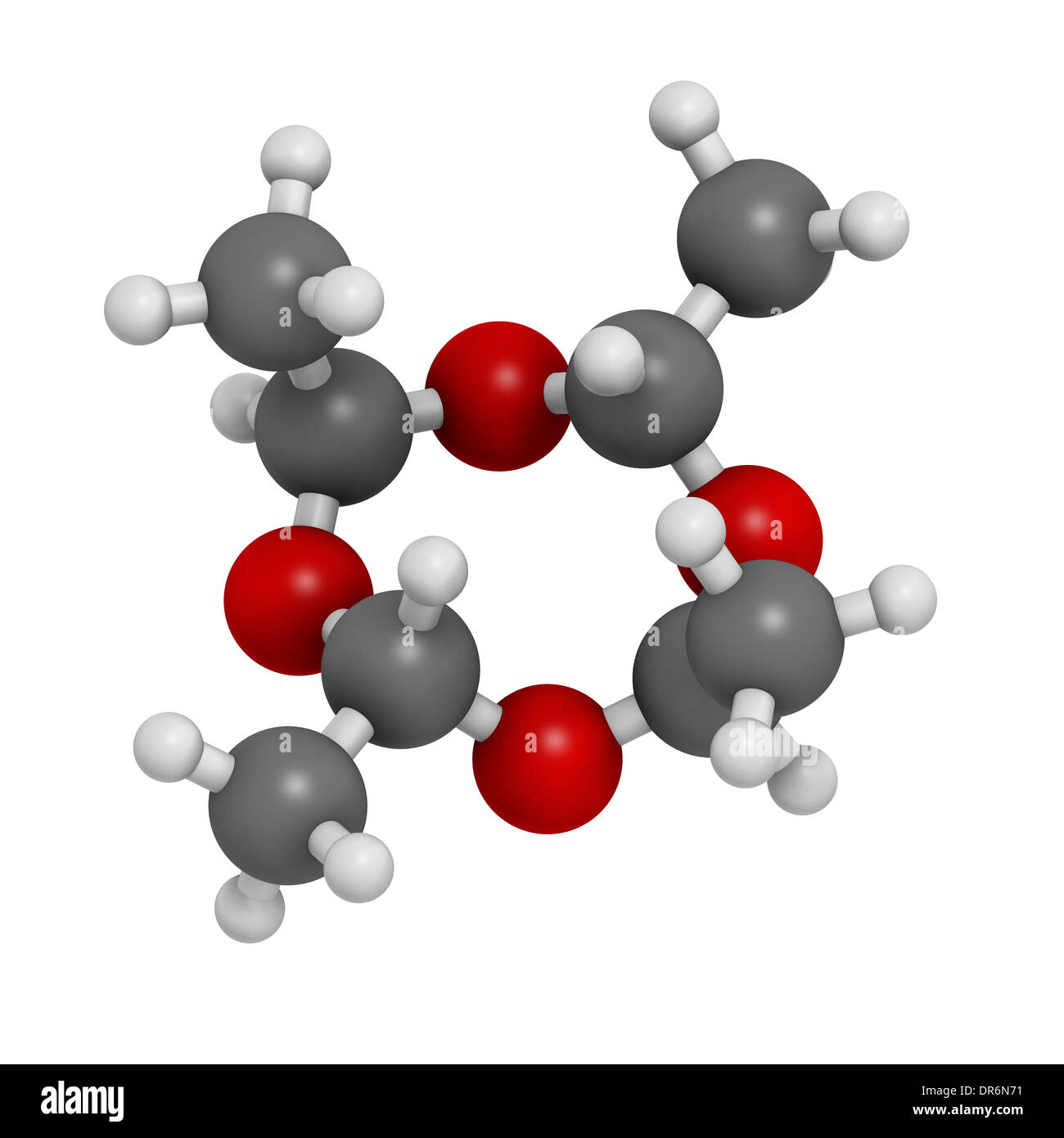 Metaldehyde pesticide molecule. Used against slugs and snails and as ...