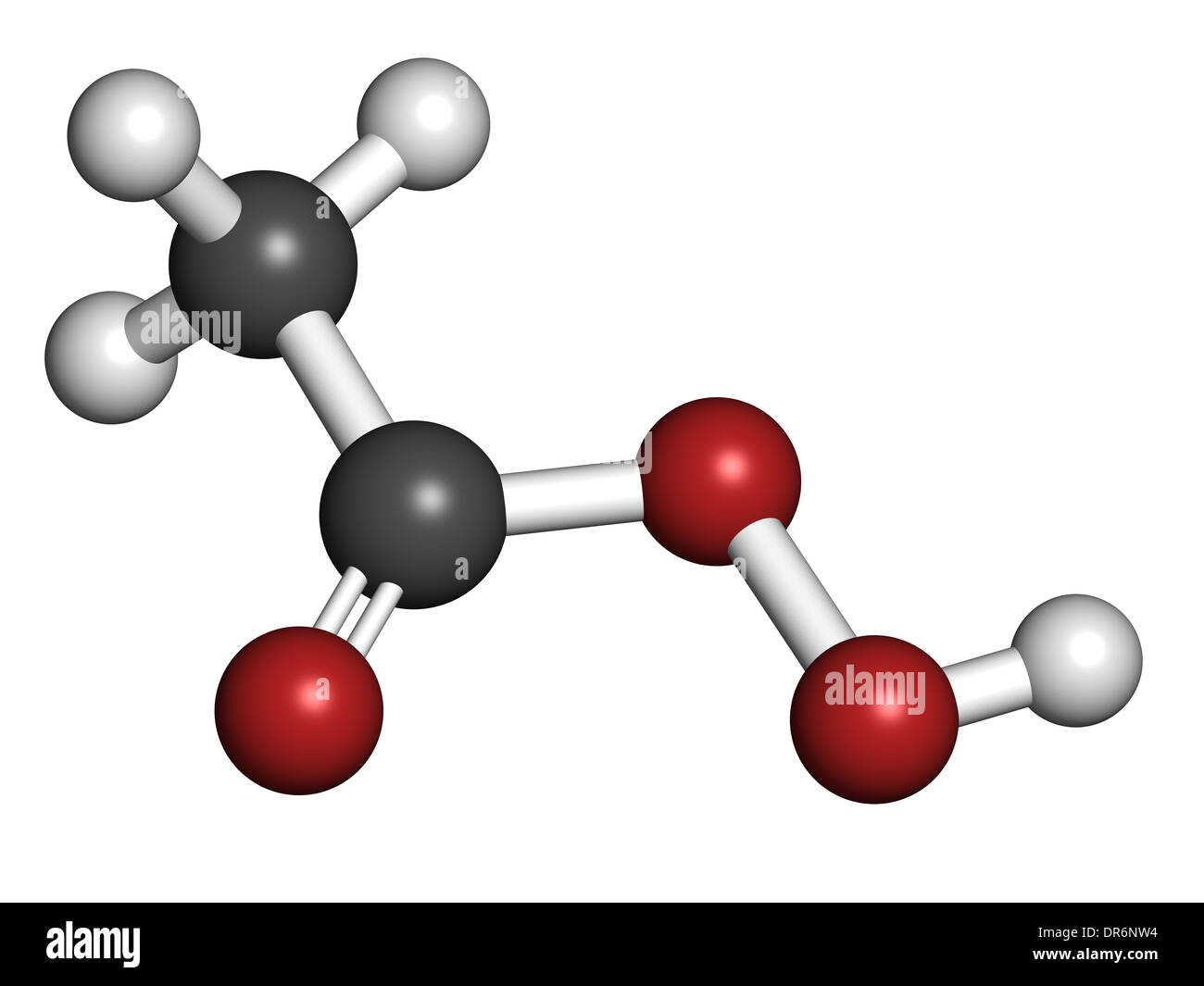 Peracetic acid (peroxyacetic acid, paa) disinfectant molecule. Organic ...
