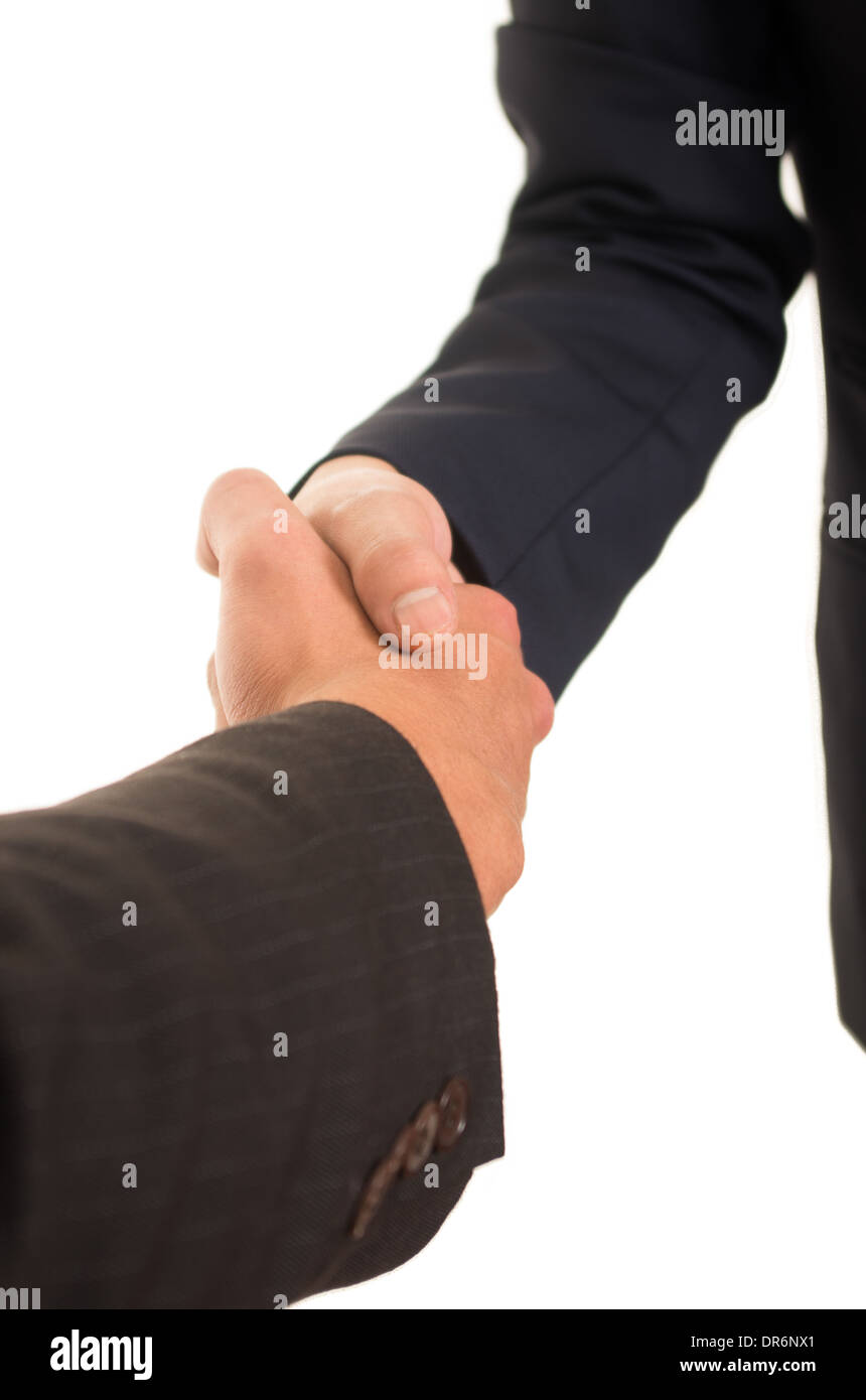 Business handshake, hispanic men Stock Photo - Alamy