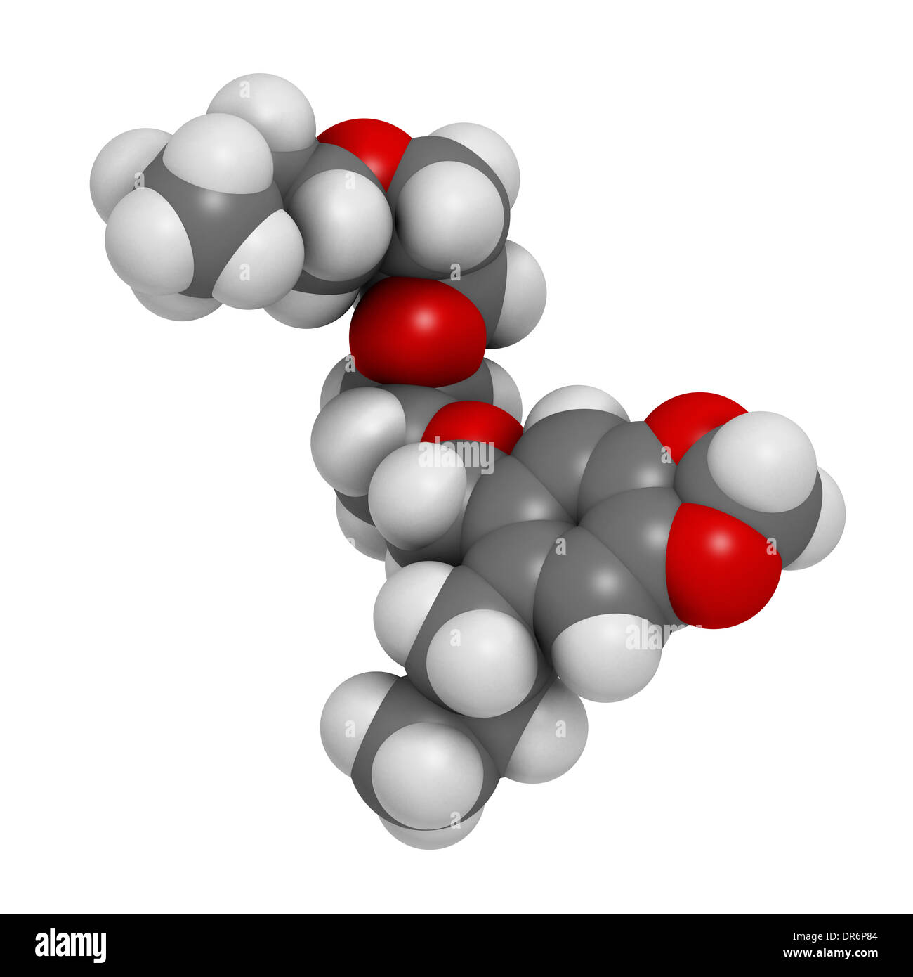 Piperonyl butoxide (PBO) pesticide synergist molecule. Increases potency of insecticides by ...
