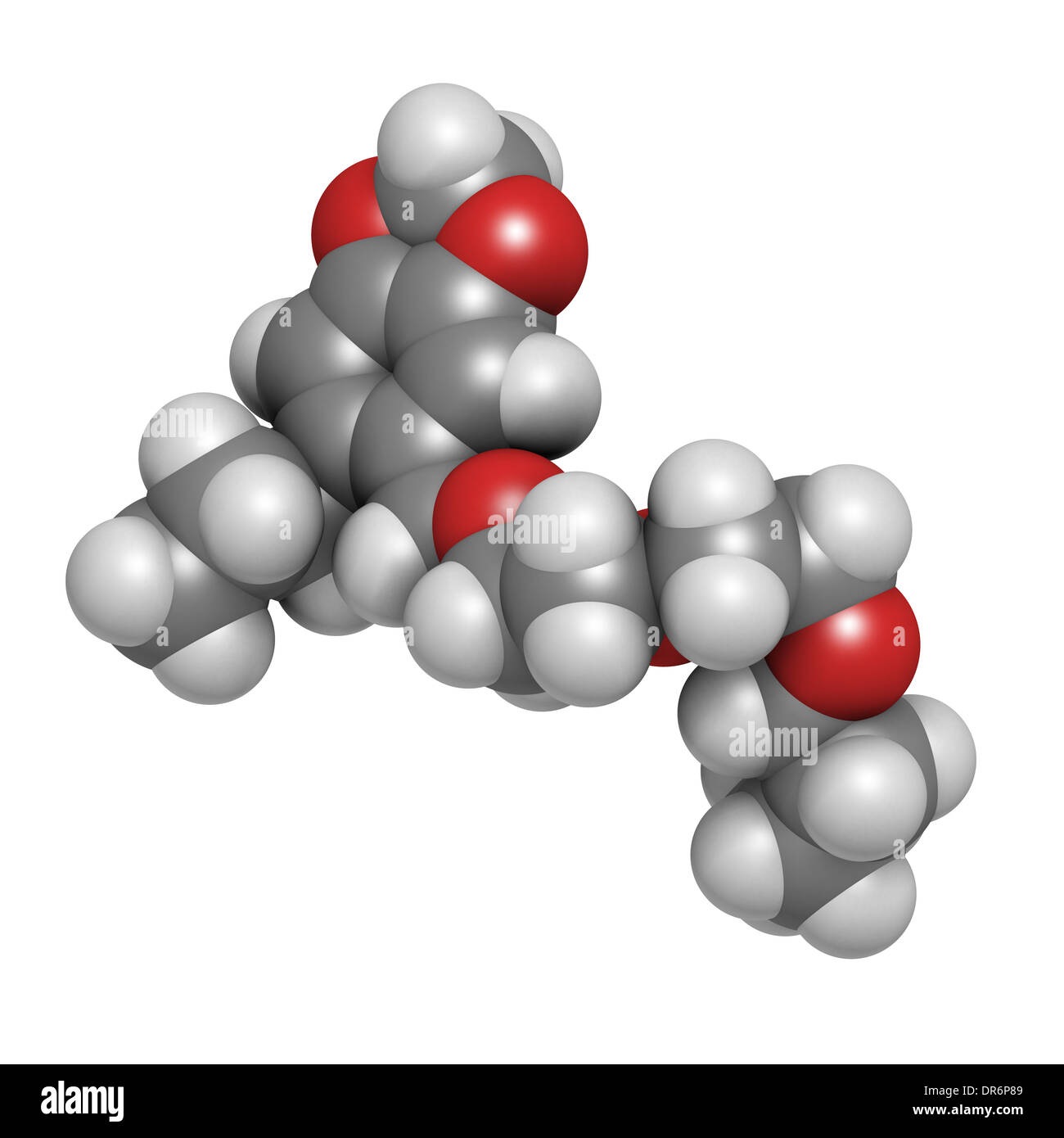 Piperonyl butoxide (PBO) pesticide synergist molecule. Increases potency of insecticides by ...