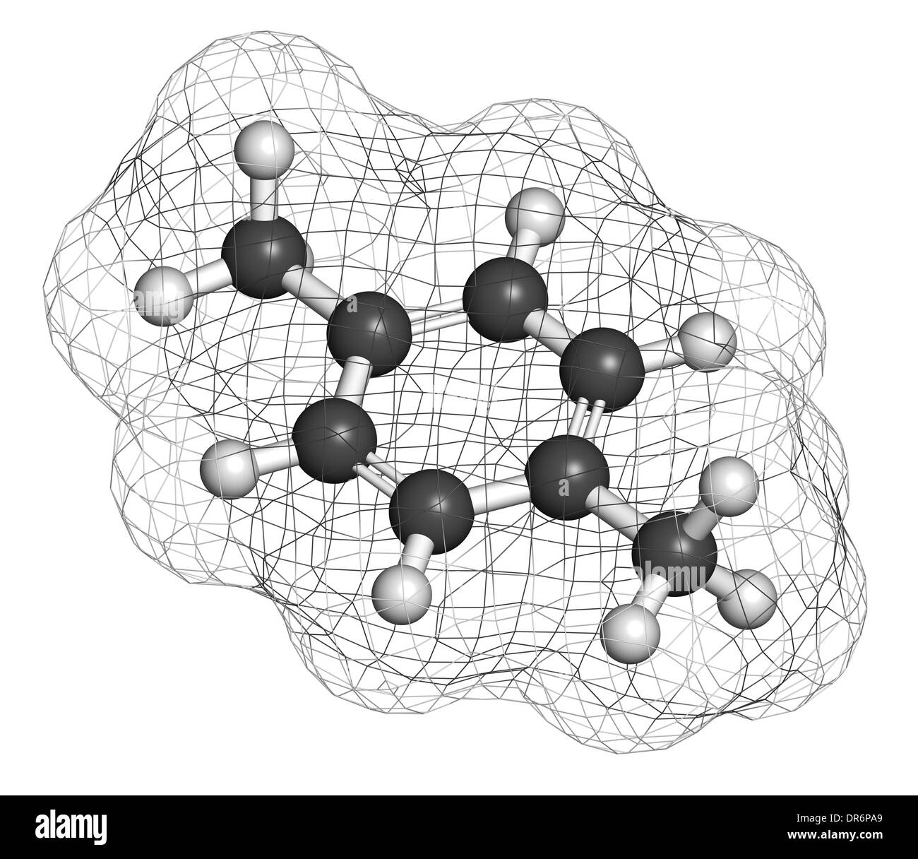 Para-xylene (p-xylene) aromatic hydrocarbon molecule Stock Photo - Alamy