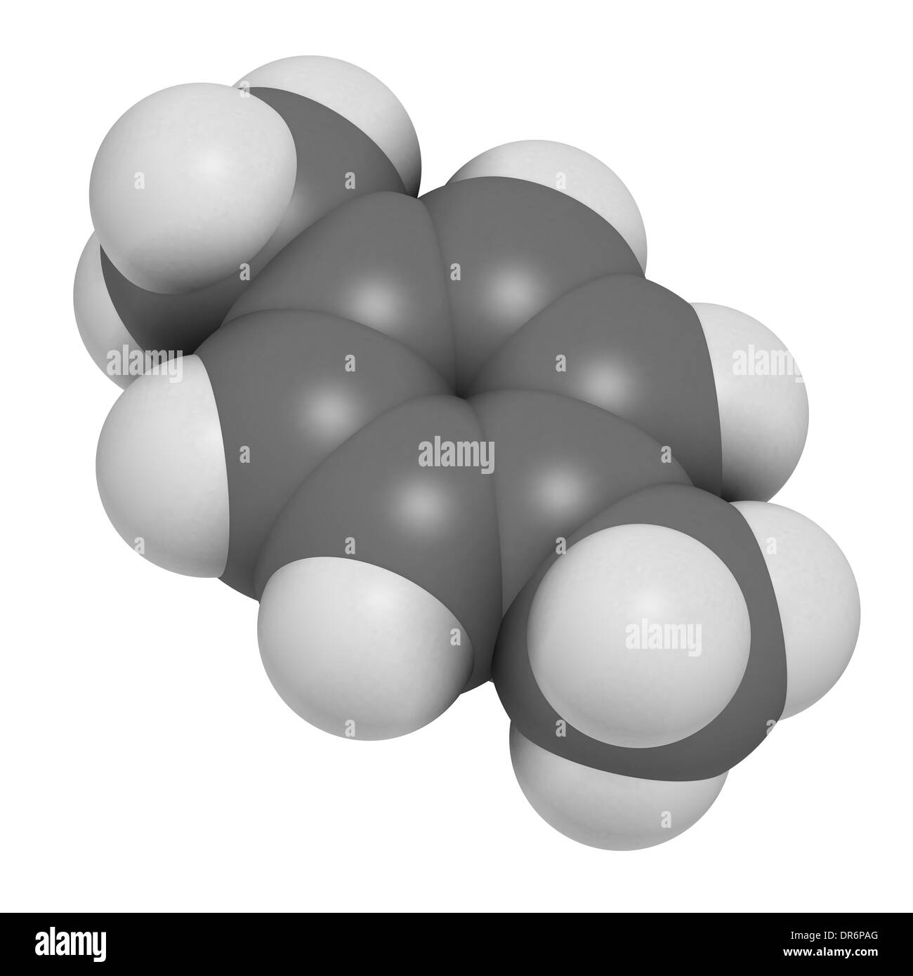 Para-xylene (p-xylene) aromatic hydrocarbon molecule Stock Photo - Alamy