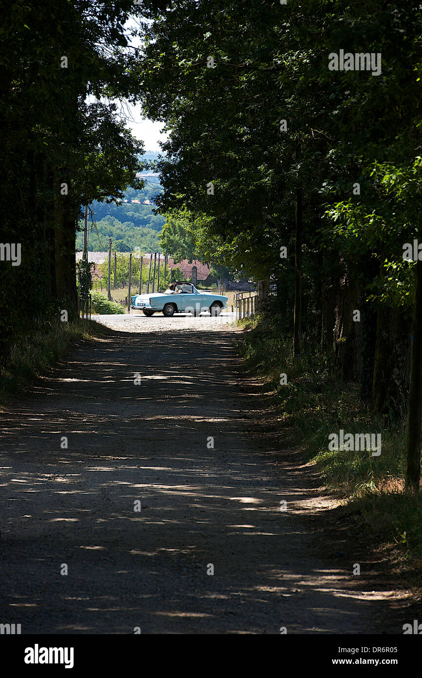 Classic car road france hi-res stock photography and images - Alamy
