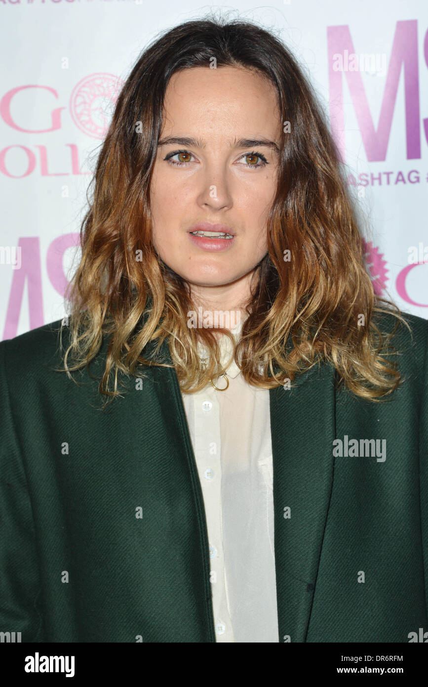 London, UK . 20th Jan, 2014. Jess Mills arrive at the MediaSKIN NTA ...