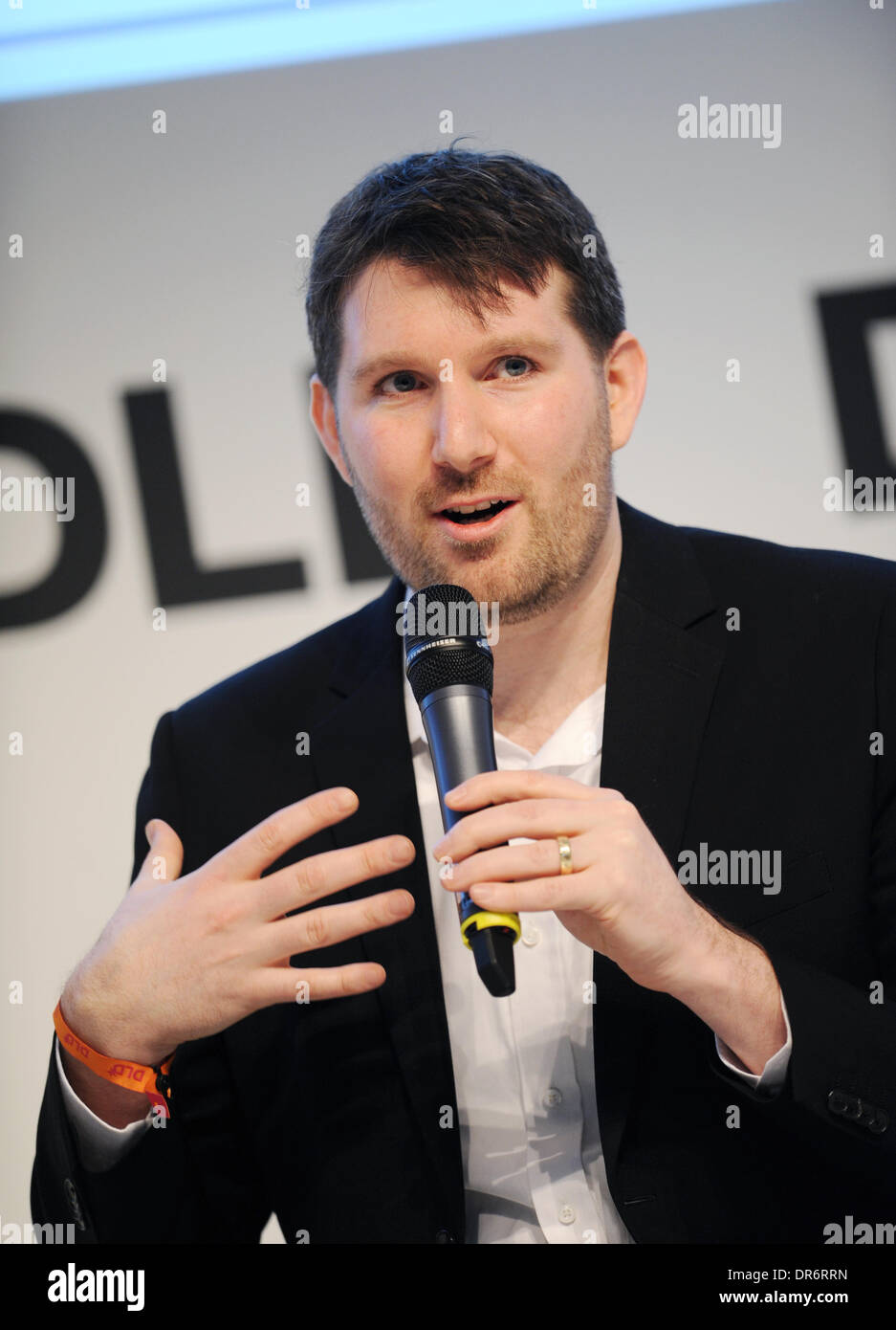 MUNICH/GERMANY - JANUARY 20: Eli Pariser (UpWorthy) gestures on the ...