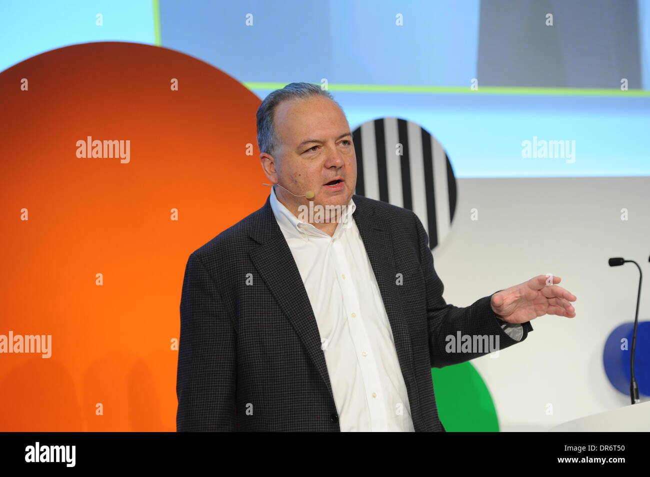 MUNICH/GERMANY - JANUARY 20: Rob Glaser (RealNetworks) speaks on a ...