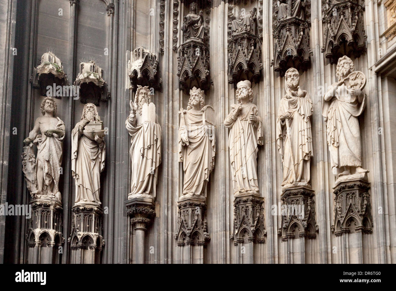 Cologne Cathedral, Statues at left side of the entrance, Cologne ( Koln ...