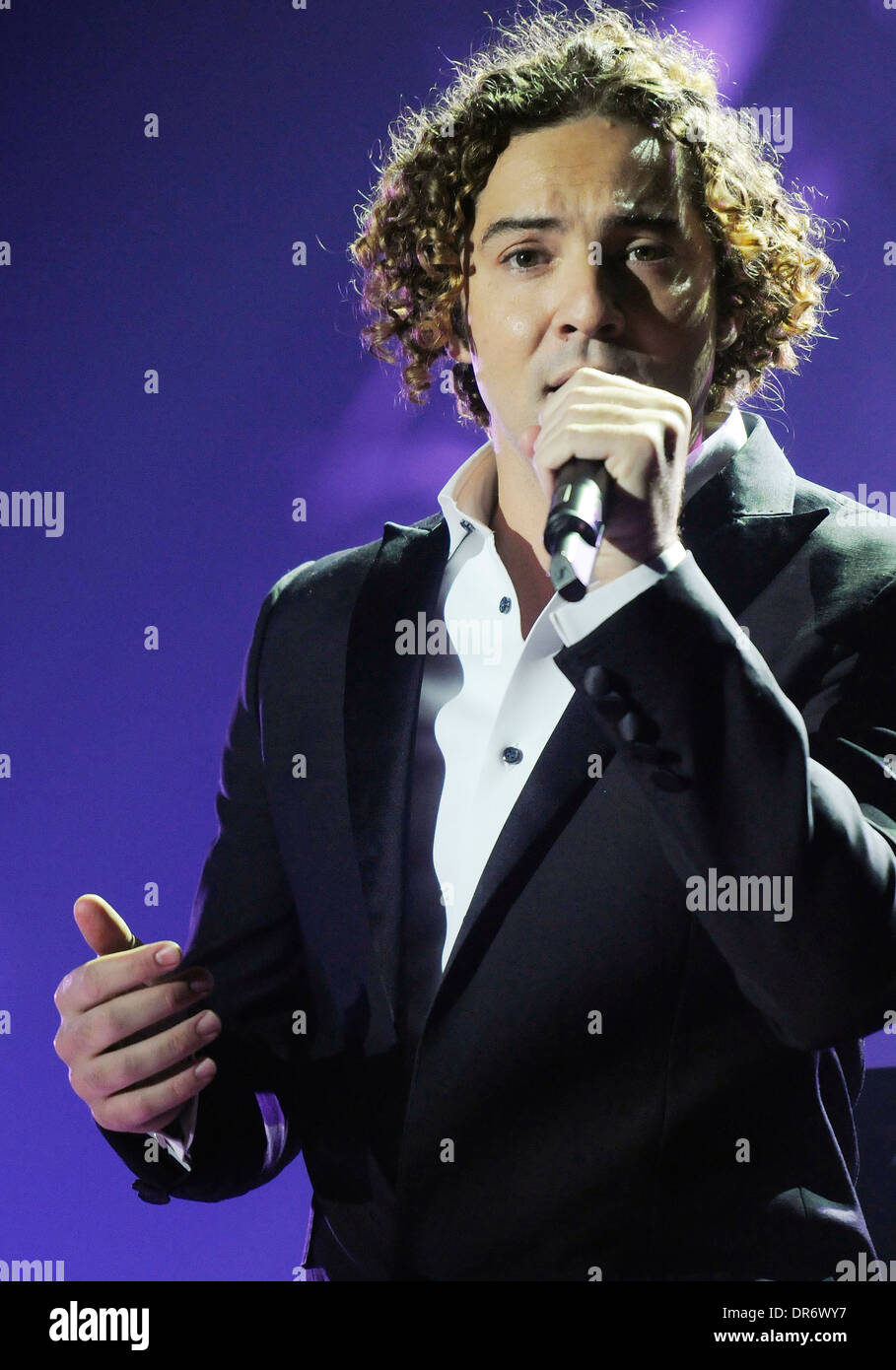 The Spanish singer David Bisbal at a concert in Palma de Majorca Stock ...