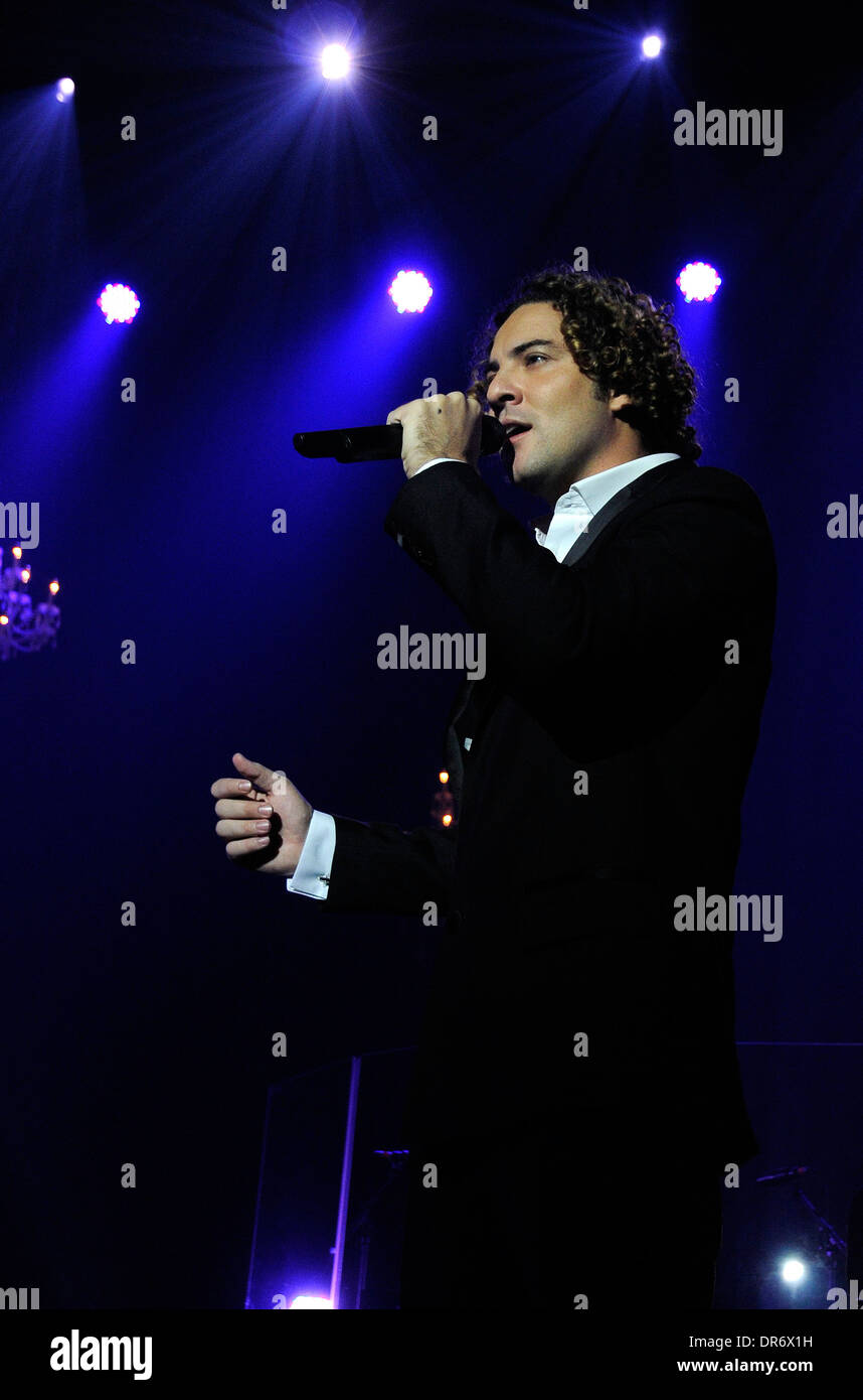 The Spanish singer David Bisbal at a concert in Palma de Majorca Stock ...