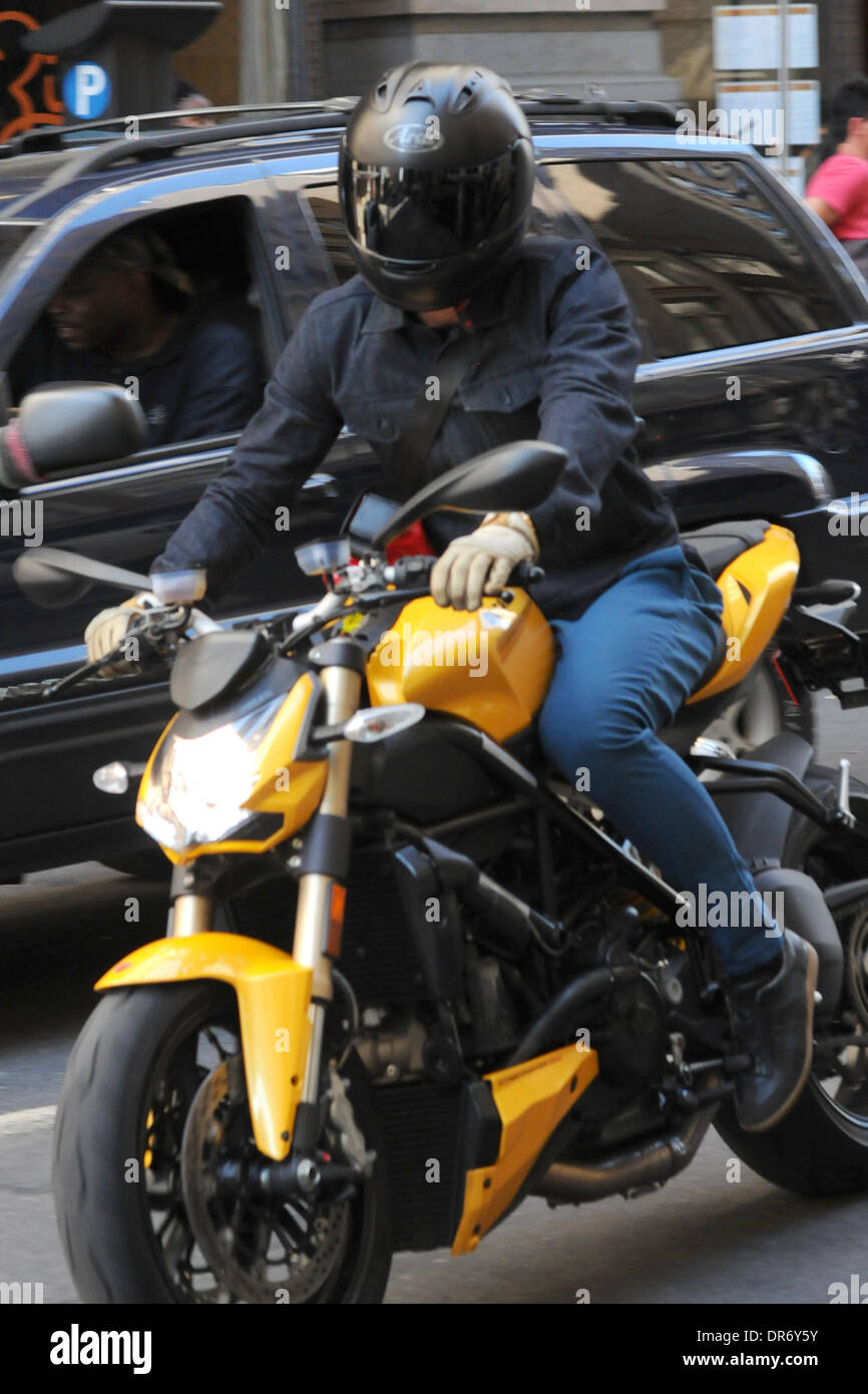 Orlando bloom and his motorcycle hi-res stock photography and images ...