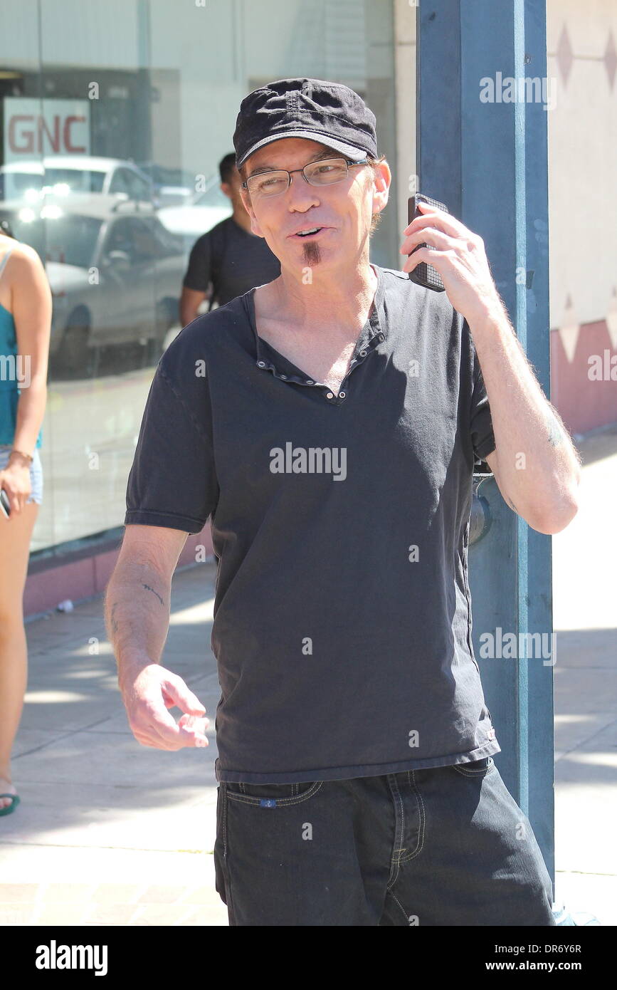 Actor Billy Bob Thorton seen out and about on his cell phone Los ...