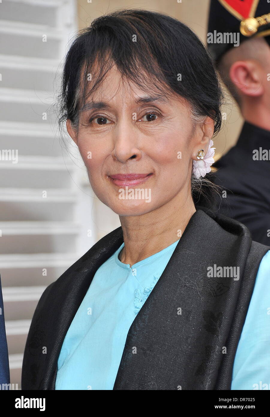 Aung San Suu Kyi, Chairperson and General Secretary of the National ...