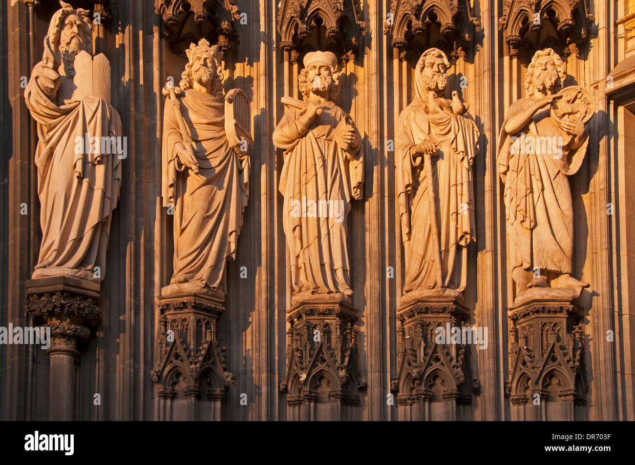Germany, North Rhine-Westphalia, Cologne, part of west facade of ...
