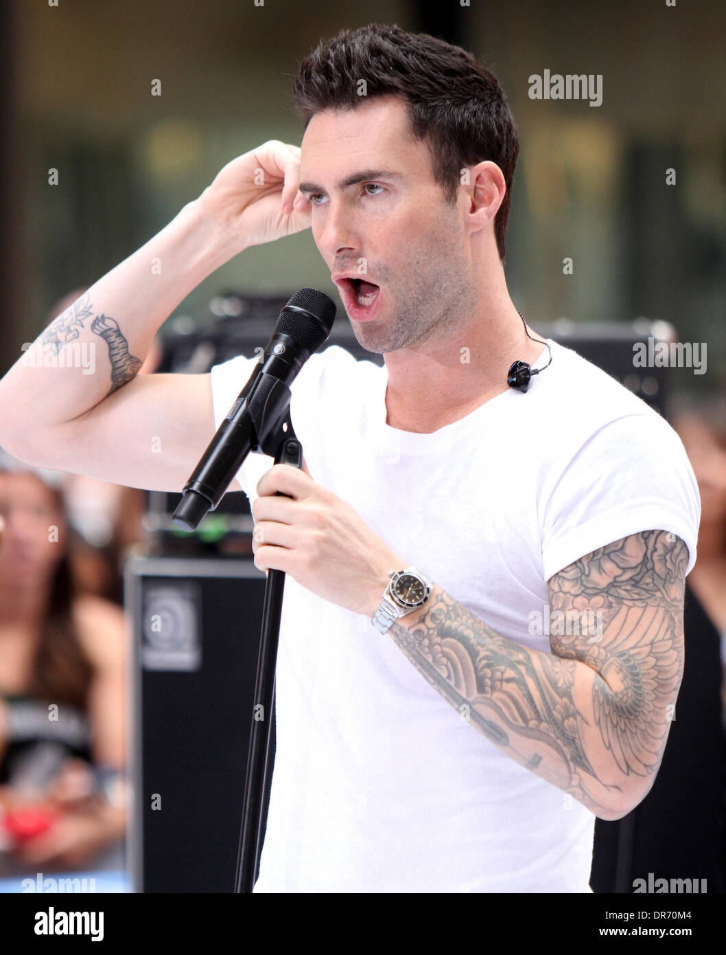 Adam Levine Maroon 5 Perform Live At Rockefeller Center As Part Of The Adam Levine Maroon 5 Perform Live At Rockefeller Center As Part Of The