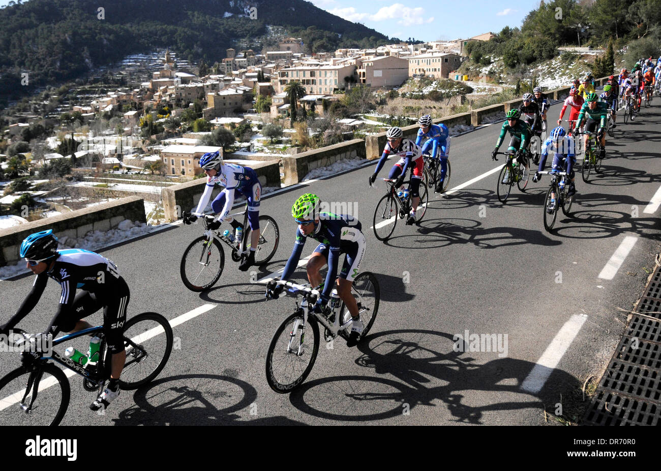Challenge vuelta ciclista Mallorca. Cycling tour of Majorca Stock Photo ...
