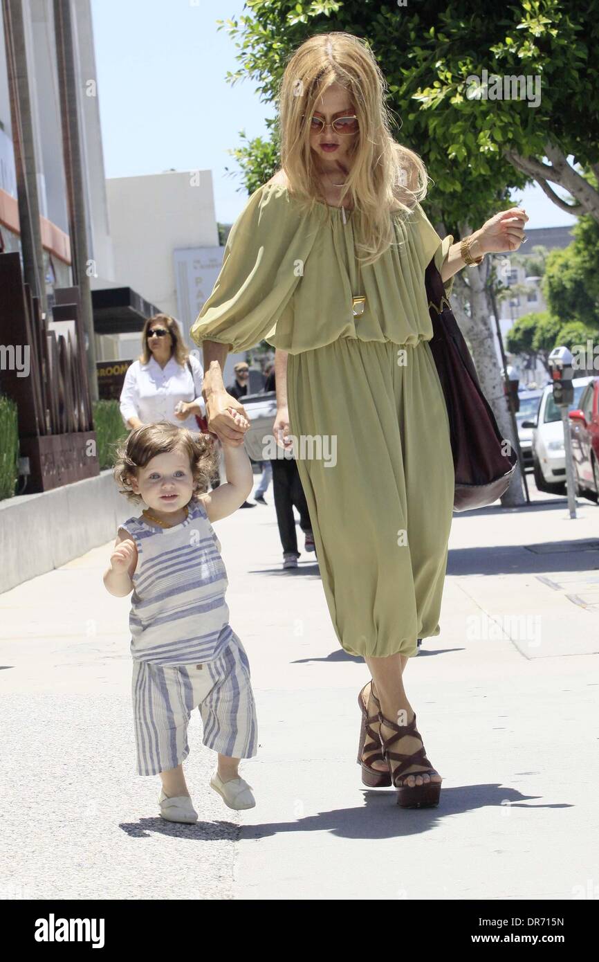 American fashion stylist Rachel Zoe seen out and about in Beverly Hills ...