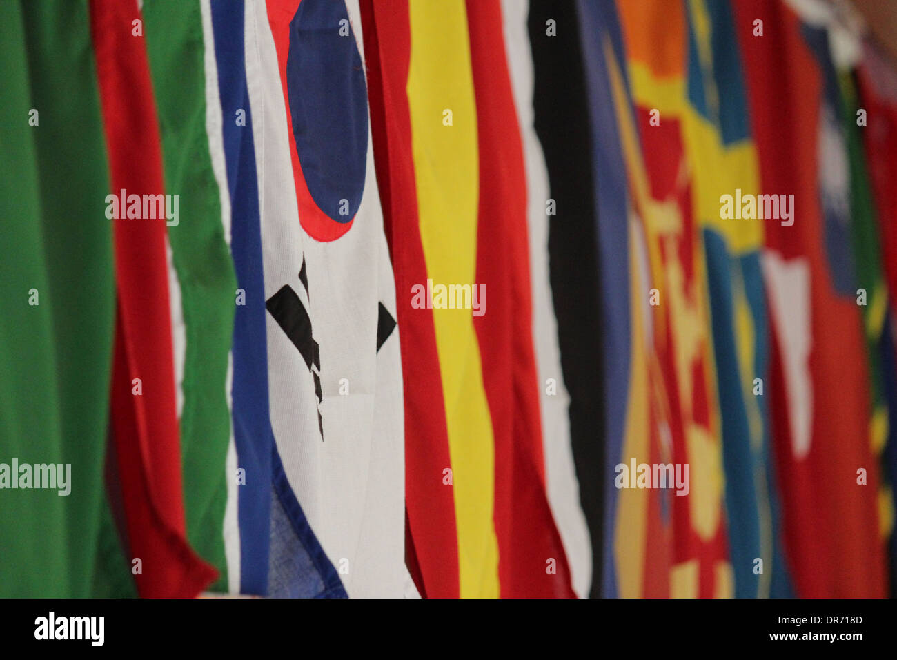 Lines of flags hi-res stock photography and images - Alamy