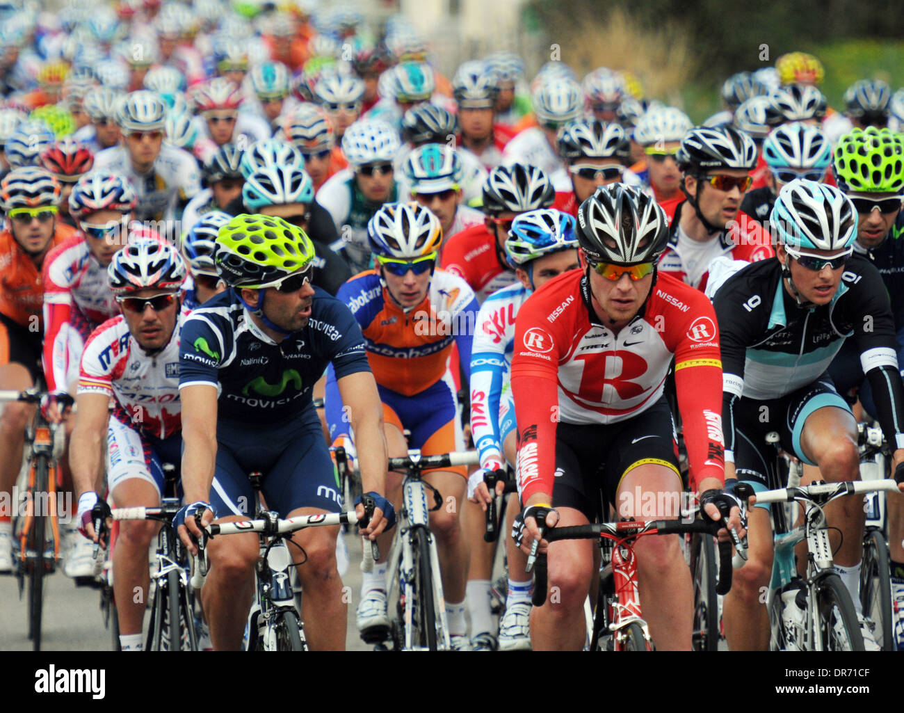 Challenge vuelta ciclista Mallorca. Cycling tour of Majorca Stock Photo ...