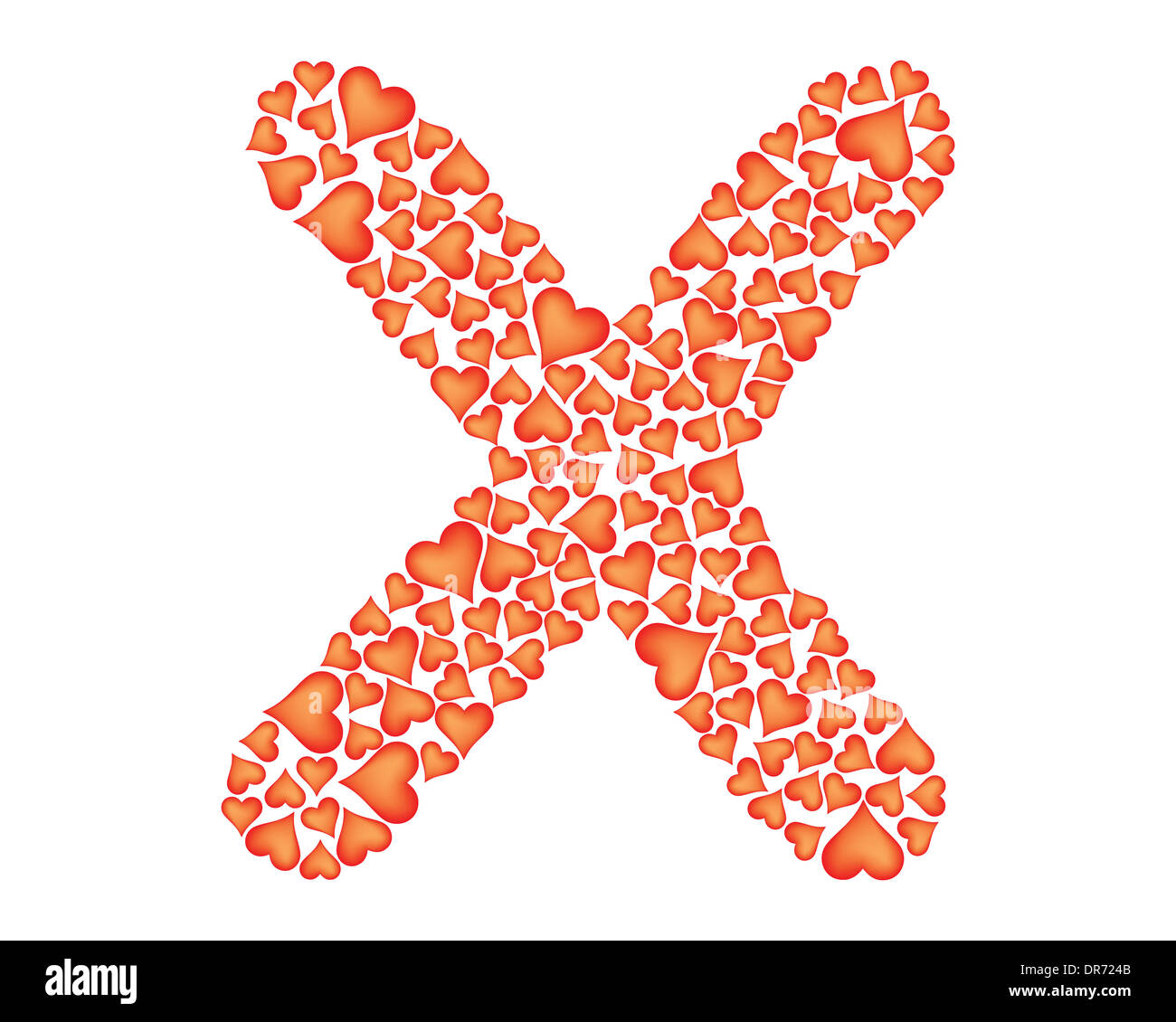 Red x alphabet hi-res stock photography and images - Alamy