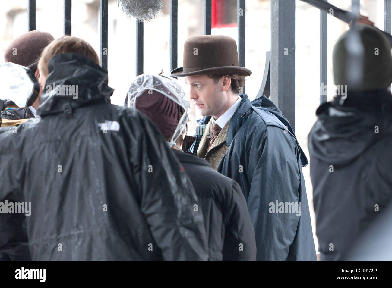 Brendan Patricks shooting a scene for the BBC One Sci Fi series 'Doctor ...