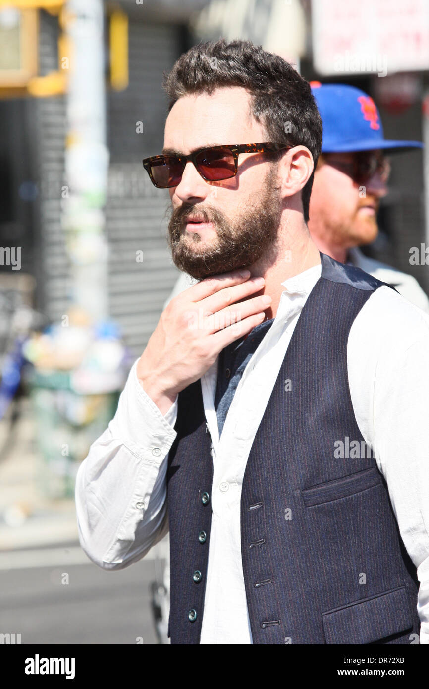 Adam Levine filming on the set of their new movie 'Can A Song Save Your ...