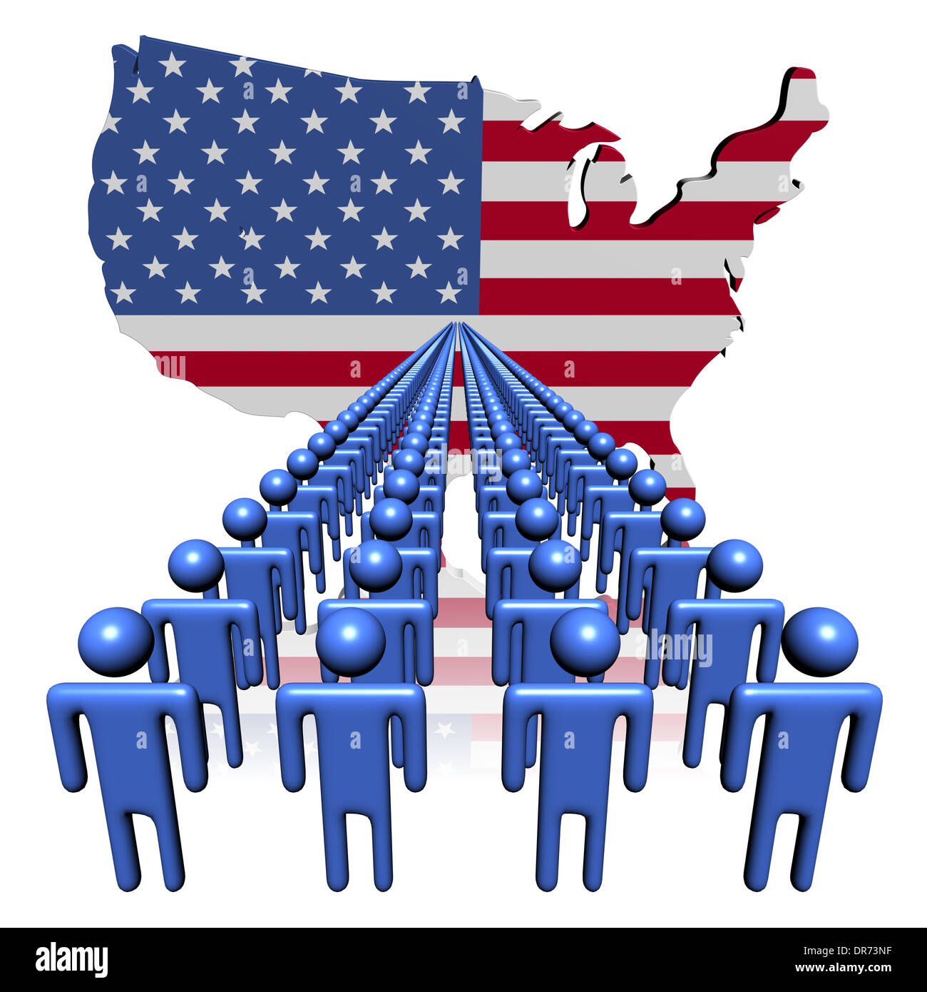 Population map usa Cut Out Stock Images & Pictures - Alamy