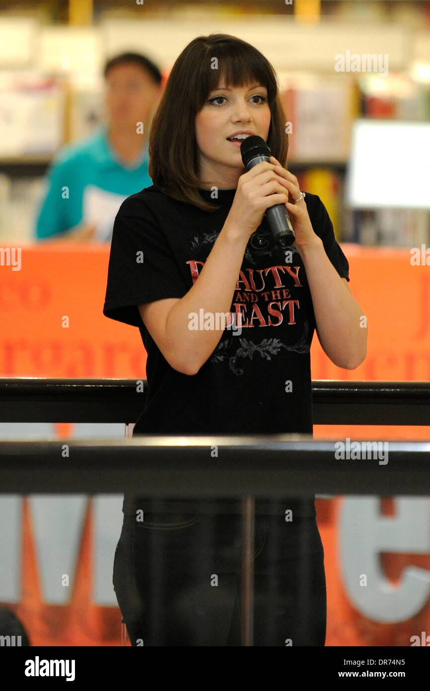 Emily Behny 'Beauty and The Beast' live cast performance to promote the ...