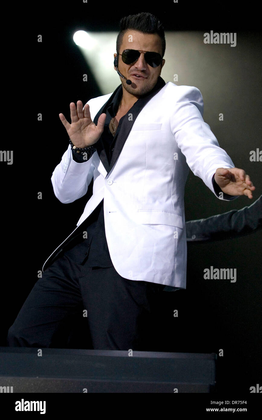 Peter Andre performing live at Hamilton Park Racecourse Hamilton ...