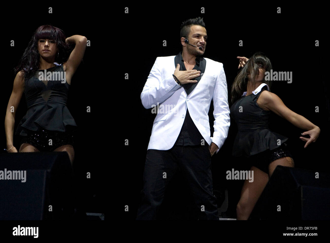 Peter Andre performing live at Hamilton Park Racecourse Hamilton ...