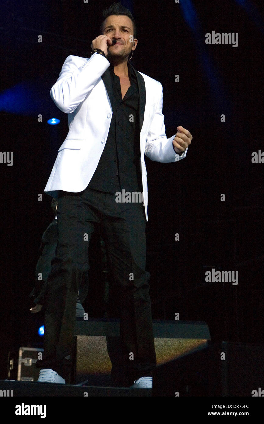 Peter Andre performing live at Hamilton Park Racecourse Hamilton ...