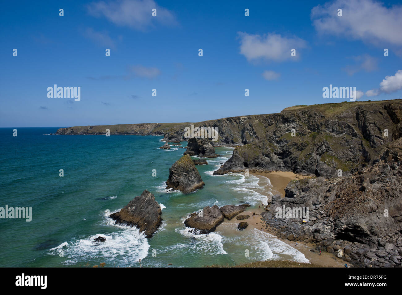 South West Coast Path, Bedruthan Steps Stock Photo - Alamy