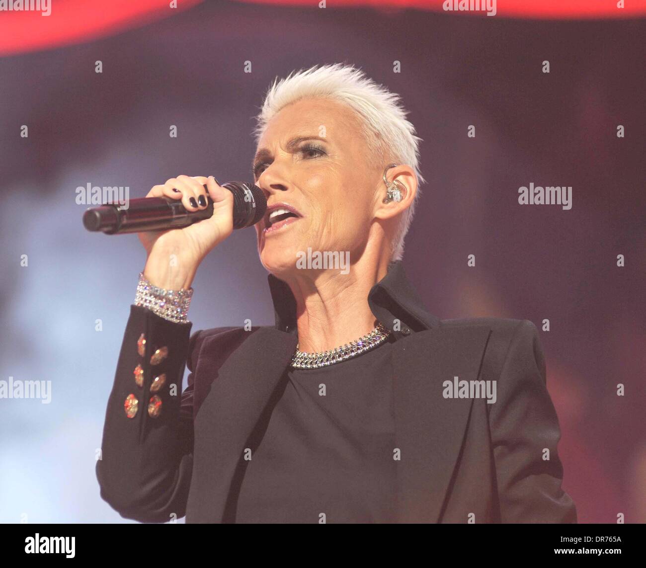 Marie Fredriksson of Roxette performs live at the 02 Arena in Dublin ...