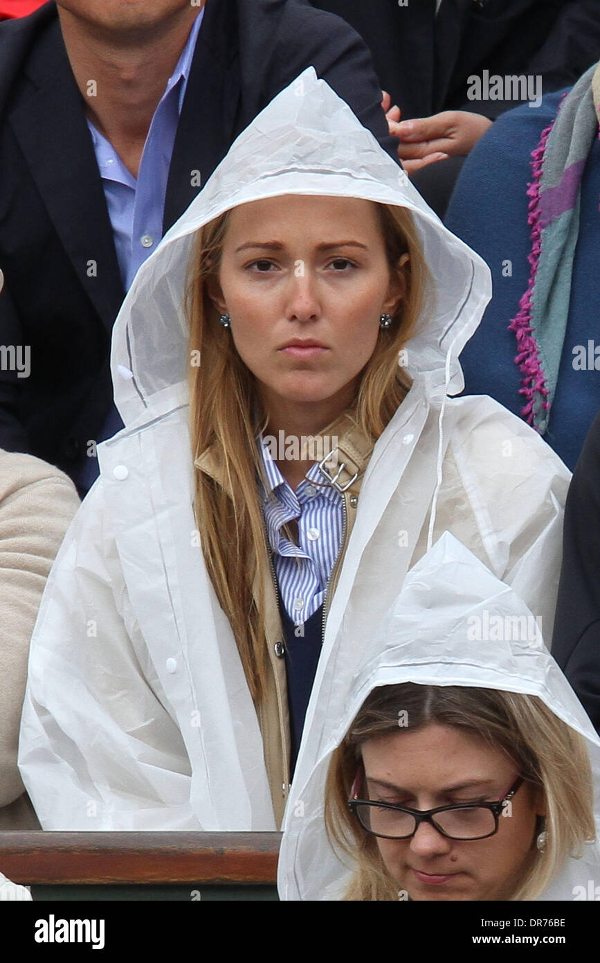 Jelena Ristic Celebrities attending the Mens 2012 French Open Final at ...