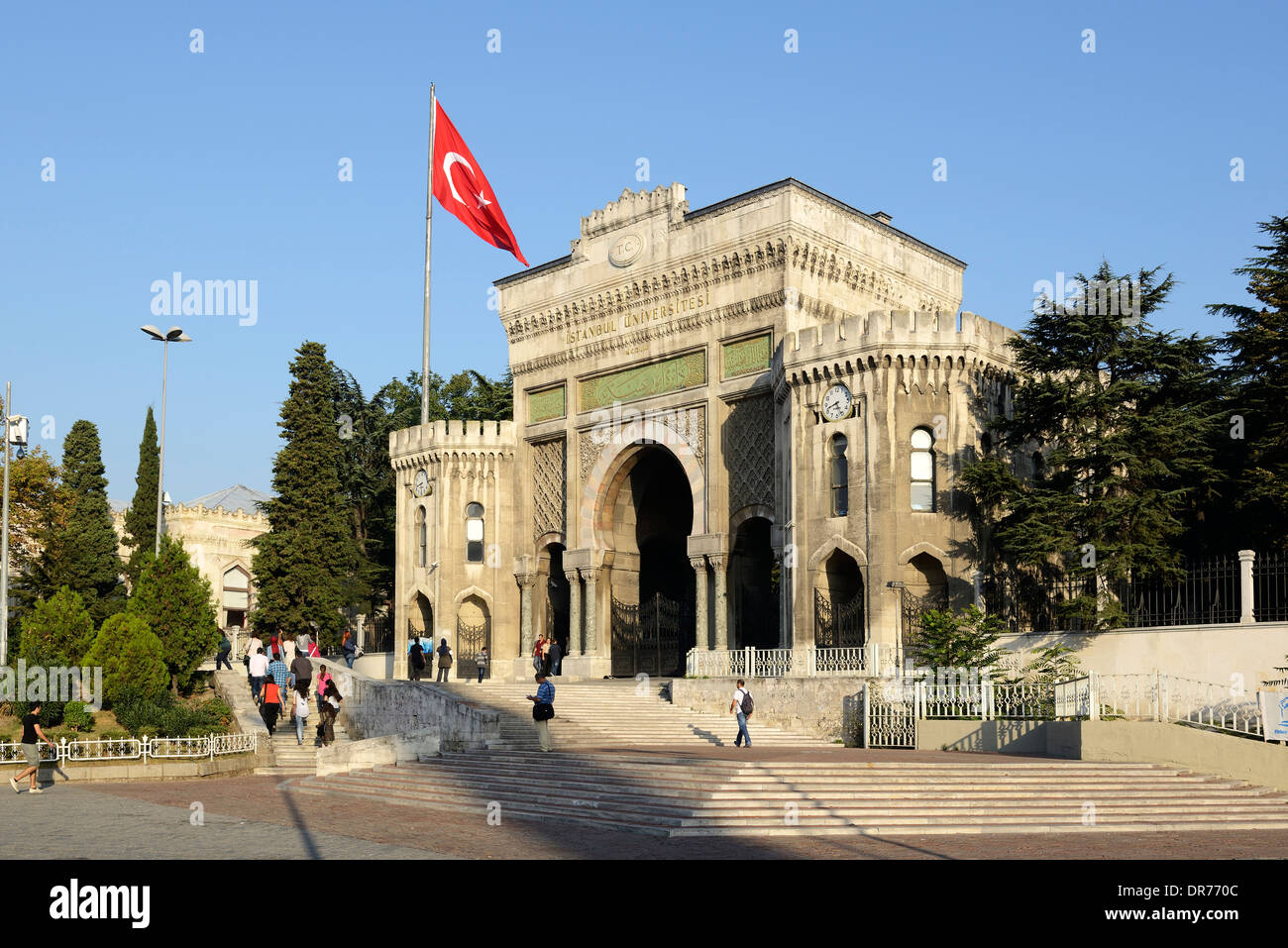 Turkey, Istanbul, Gate of the university at Beyazit Square Stock Photo ...