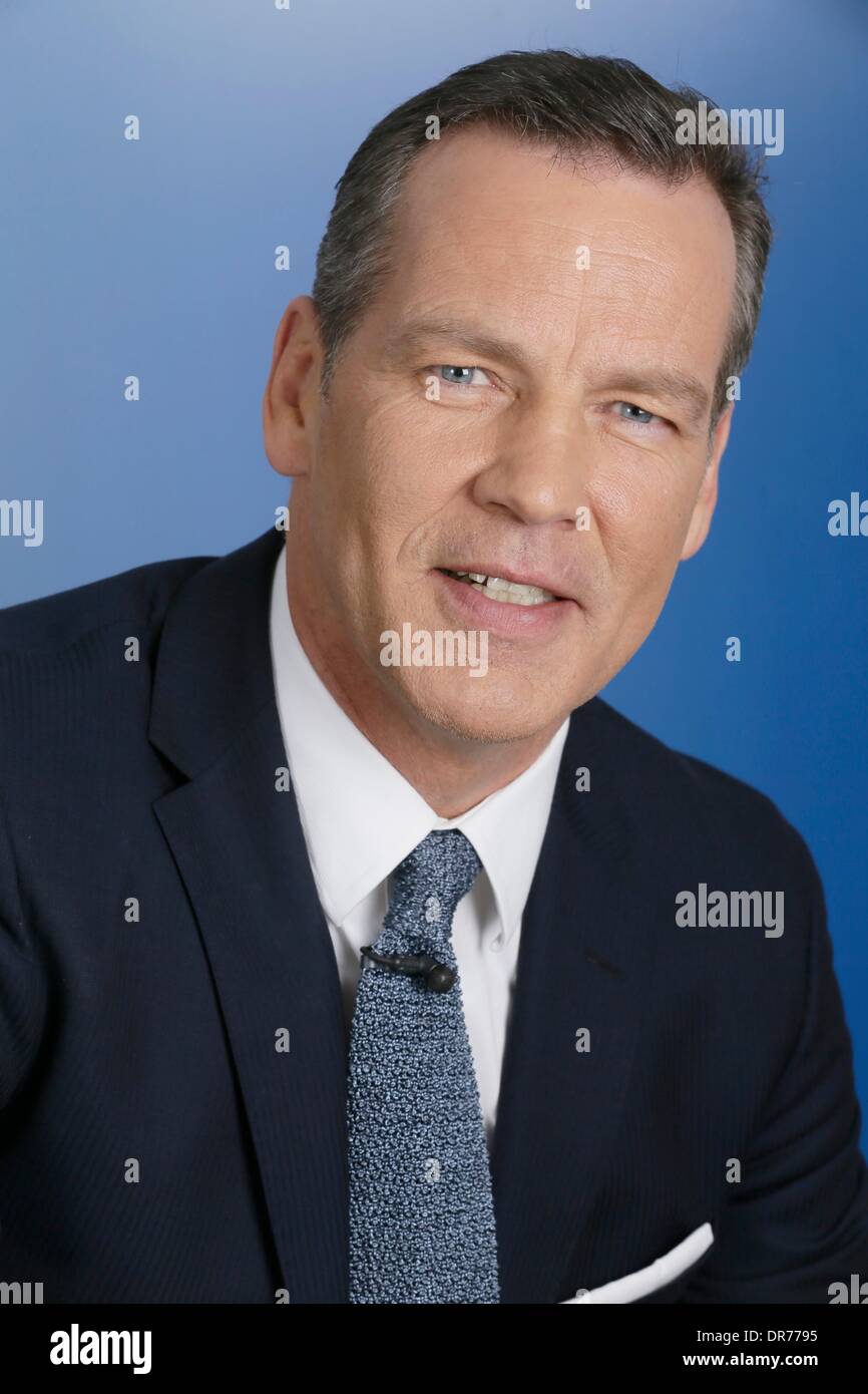 Leipzig, Germany. 17th Jan, 2014. Former German boxer Henry Maske poses ...