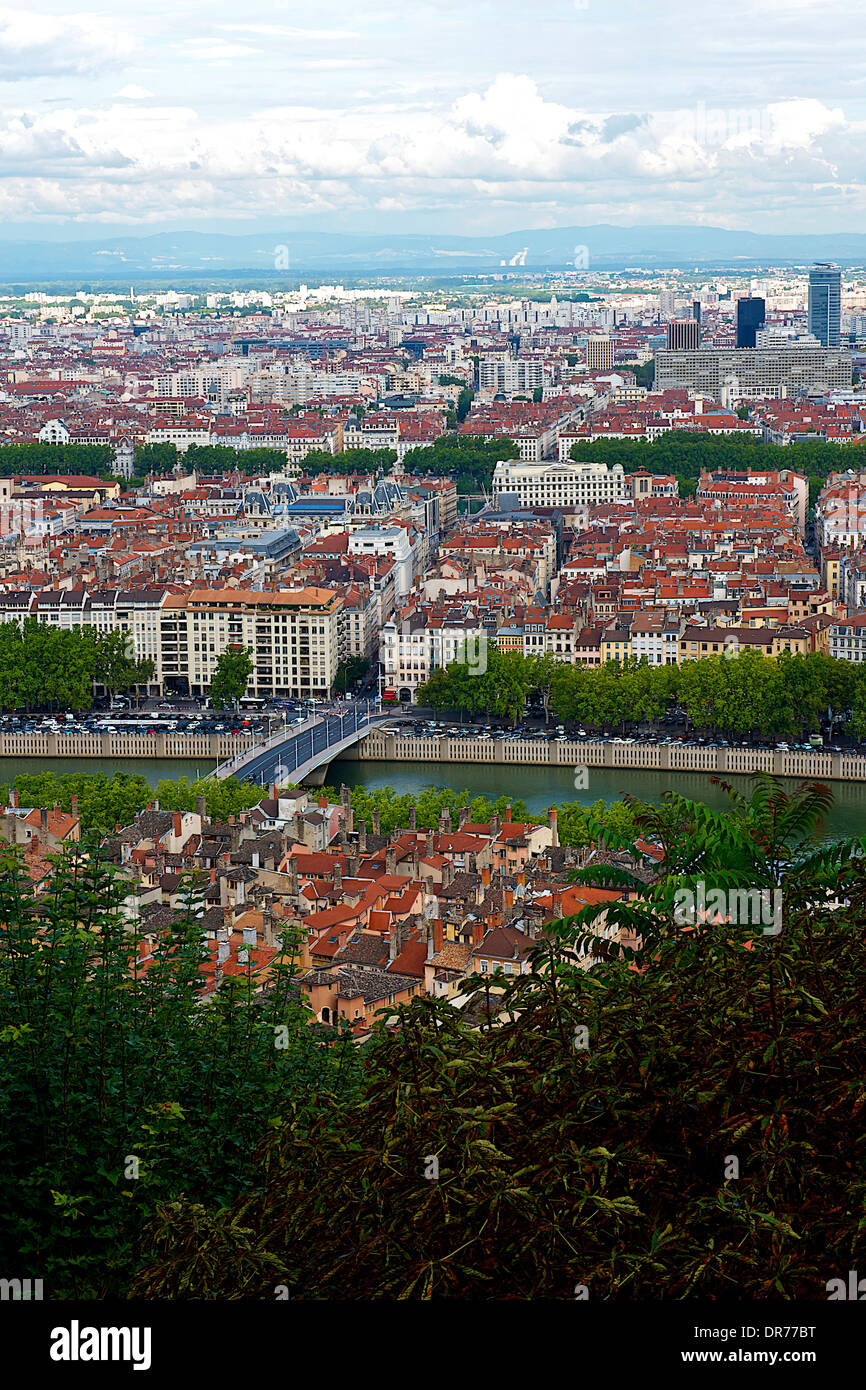 Cityscape of Lyon, France Stock Photo - Alamy
