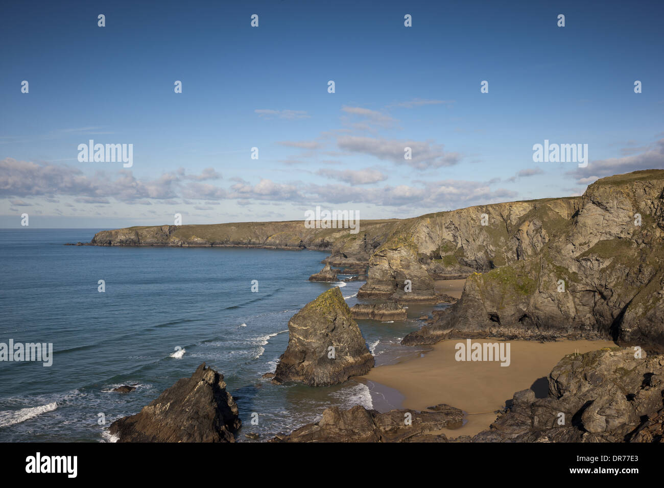 South West Coast Path, Bedruthan Steps Stock Photo - Alamy