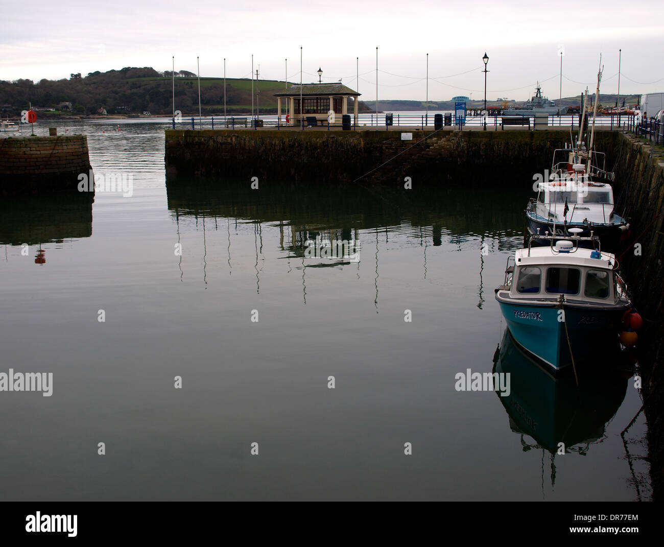 Custom House Quay, Falmouth in winter Stock Photo - Alamy