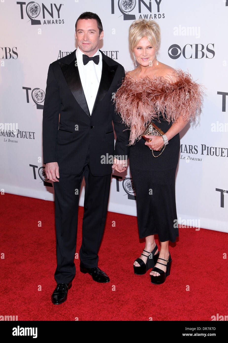 Hugh Jackman, Deborra-Lee Furness The 66th Annual Tony Awards, held at ...