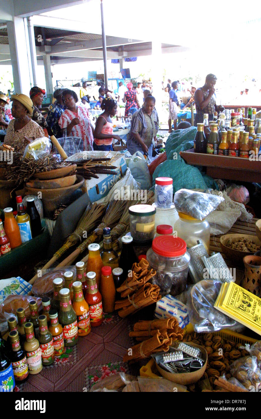 st. lucia Caribbean market Stock Photo - Alamy