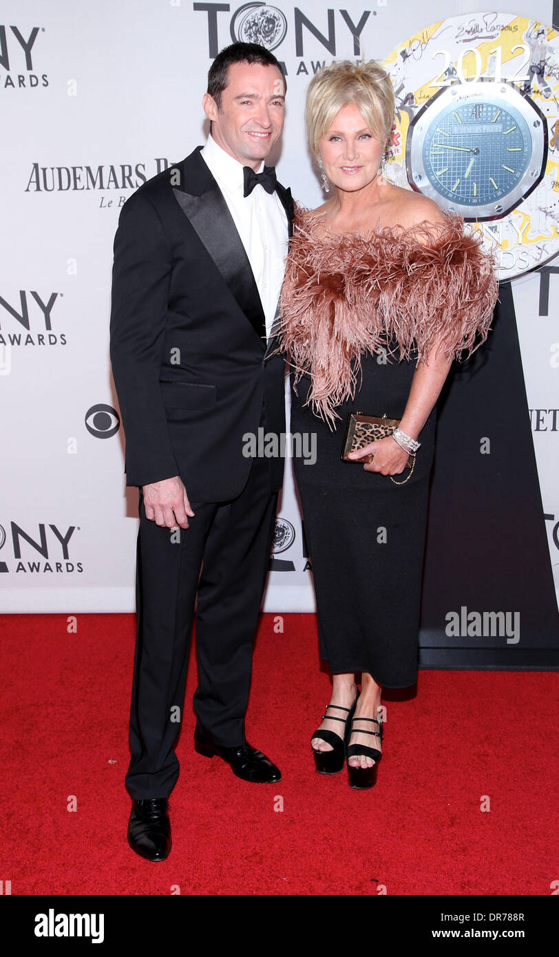 Hugh Jackman, Deborra-Lee Furness The 66th Annual Tony Awards, held at ...