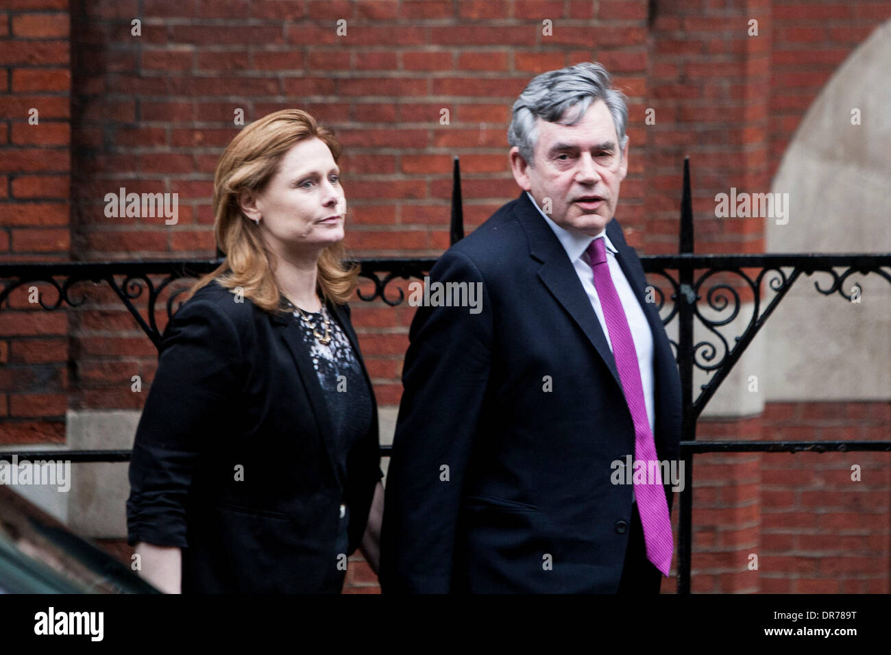 Former Prime Minister Gordon Brown MP and his wife Sarah Brown arrive ...